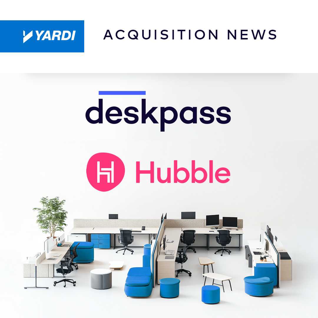 Yardi Acquires Coworking and Flexible Workspace Platforms Deskpass and Hubble - Yardi