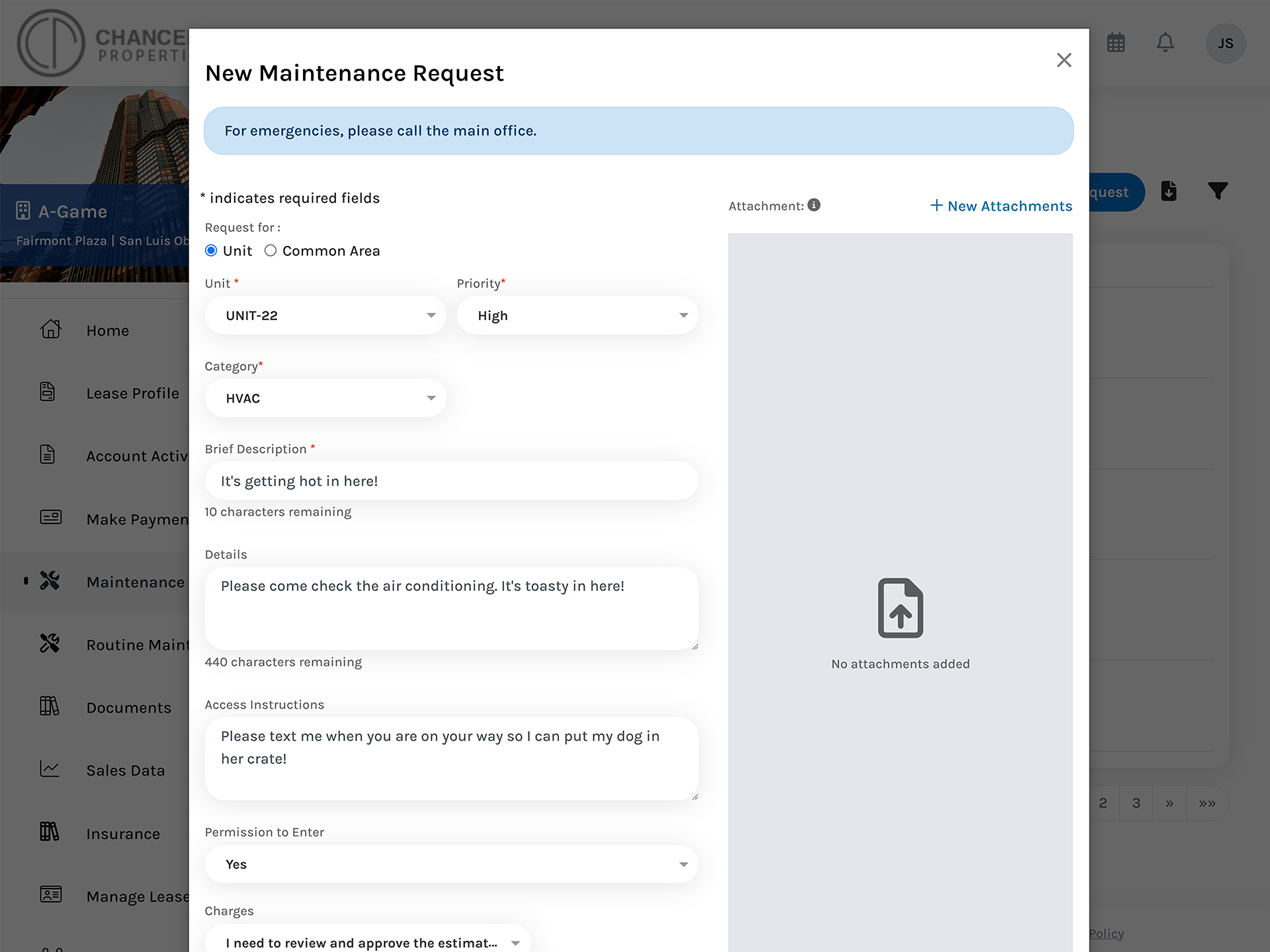 CommercialCafe Tenant Portal - Yardi
