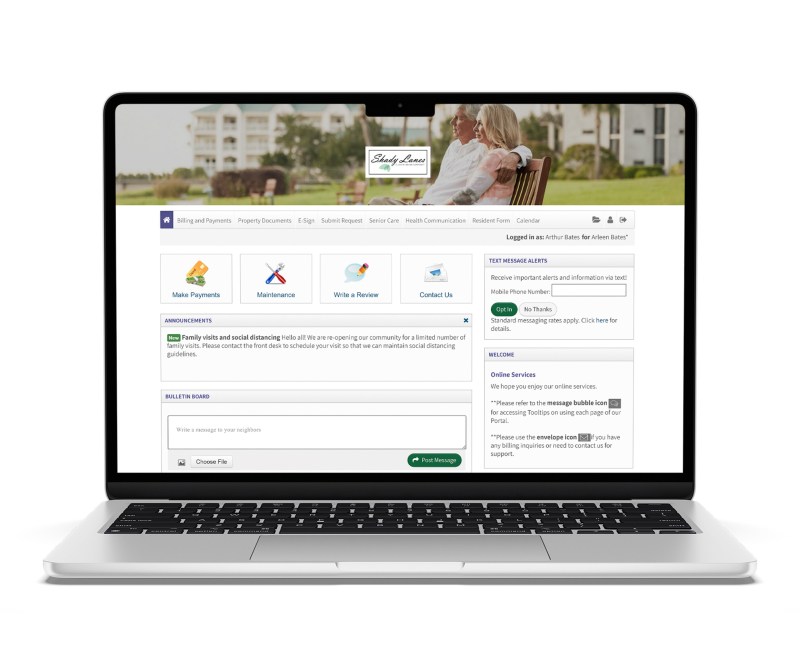 RentCafe Senior Living Portal - Yardi