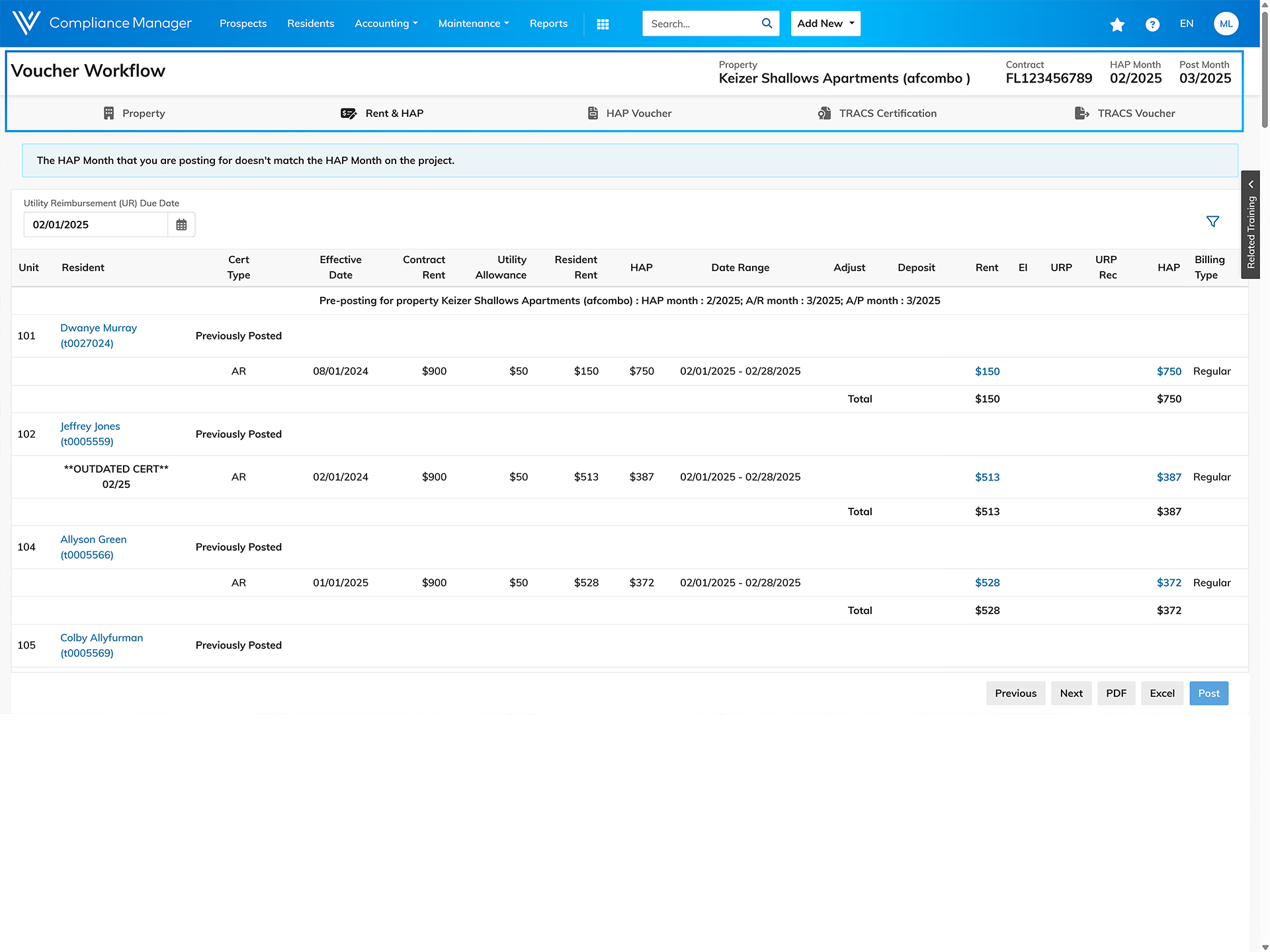 Voyager Affordable Housing - Yardi