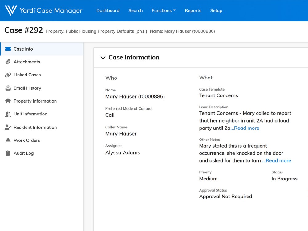 Yardi Case Manager | Track Cases, Workflow & Compliance