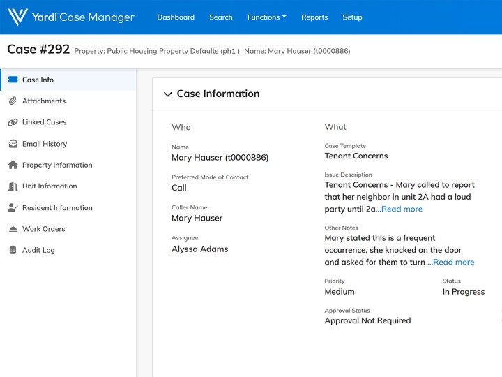 Yardi Case Manager | Track Cases, Workflow & Compliance