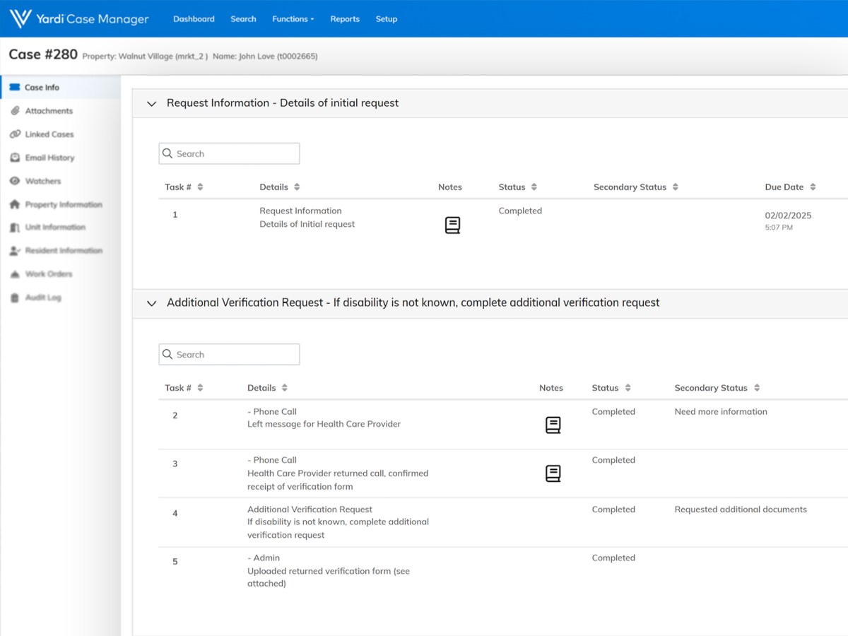 Yardi Case Manager | Track Cases, Workflow & Compliance