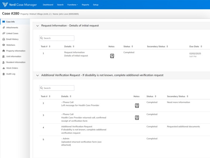 Yardi Case Manager | Track Cases, Workflow & Compliance