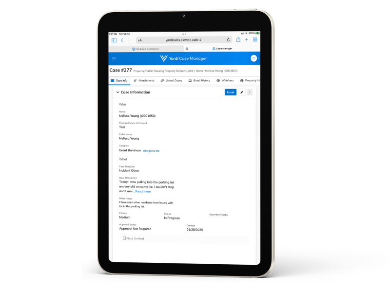 Yardi Case Manager | Track Cases, Workflow & Compliance