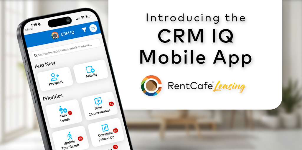 Yardi Introduces the RentCafe CRM IQ Mobile App