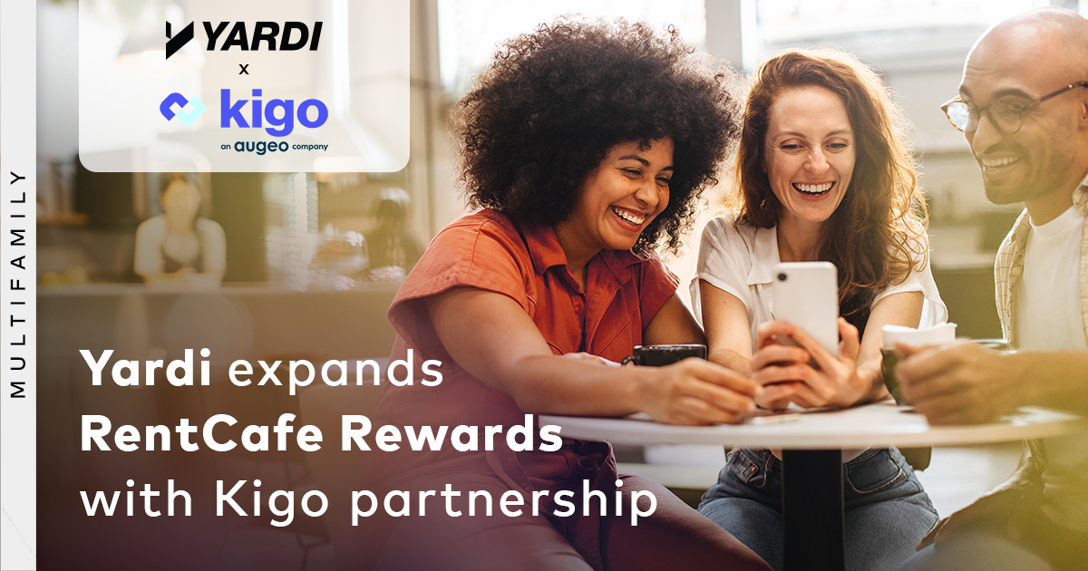 Yardi expands RentCafe Rewards with Kigo partnership